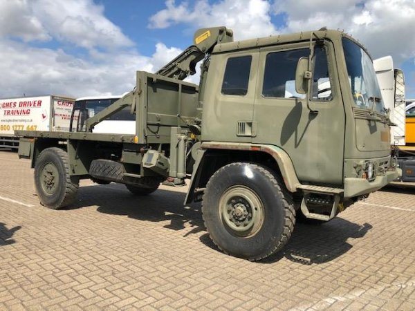 Leyland DAF 4×4 Crane Hiab Cargo Truck Ex Army – Ex Military Sales UK
