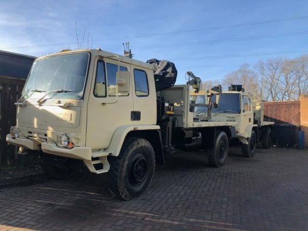 Leyland DAF 4×4 Crane Hiab Cargo Truck Ex Army – Ex Military Sales UK