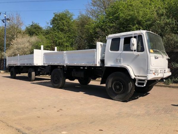 Leyland DAF 4×4 Truck Ex Army & Schmitz 10 Ton Draw Bar Drop Side ...
